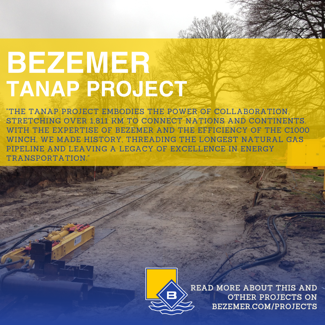 Tanap Project Turkey | 500 Ton Linear Winch | Bezemer Group