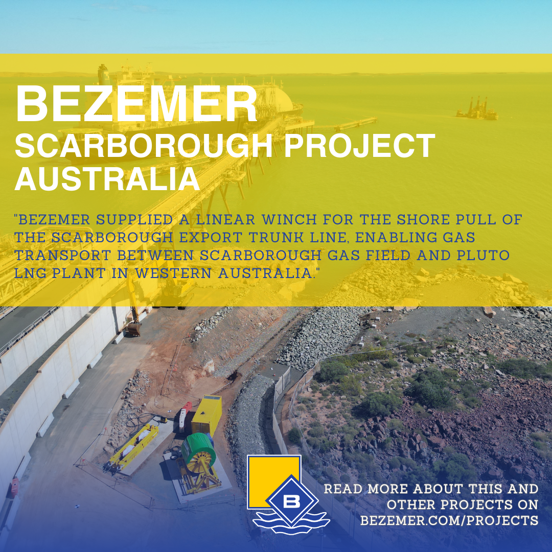 Scarborough Project | 300 Ton Linear Winch | Bezemer Group